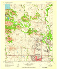 1956 Map of Fort Sill, Comanche County, OK — High-Res | Pastmaps